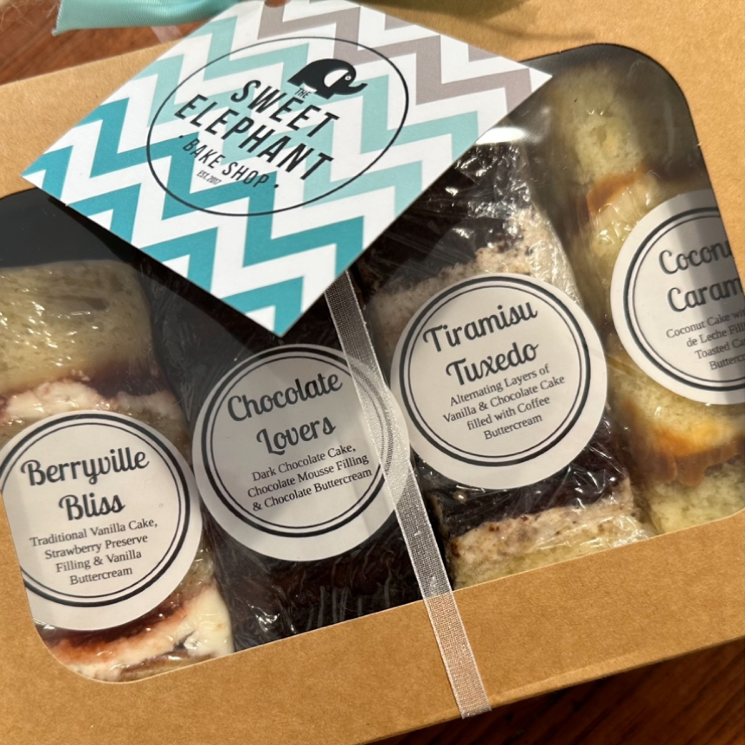 Cake Flight Tasting Box – Sweet Elephant Bake Shop